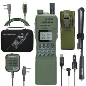 baofeng ar-152 10w ham radio military grade dual band two-way radio uhf vhf long range walkie talkies with carrying case includes full kit