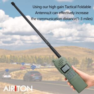 Baofeng AR-152 Military Grade 10 watt Ham Walkie Talkies for adults,long range rechargeable tactical radio with Green Speaker Mic and Tactical antenna full baofeng accessories