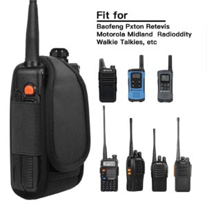 Xxerciz Radio Holder Radio Case Heavy Duty Radios Pouch Bag for Two Ways Walkie Talkies Radio Holder for Baofeng, Motorola, Midland CB Walkie Talkies