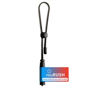 yourush ham radio uv5r antenna compatible with baofeng uv-5r, uv-82, bf-f8hp. 18.7 foldable tactical antenna sma female connector dual band vhf/uhf for two way radio & lanyard yourush