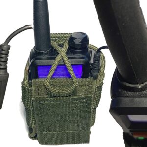 M.O.L.L.E pouch bag Radio Phone GPS tactical molle (Olive OD Green)