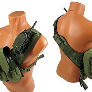 M.O.L.L.E pouch bag Radio Phone GPS tactical molle (Olive OD Green)