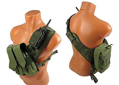 M.O.L.L.E pouch bag Radio Phone GPS tactical molle (Olive OD Green)