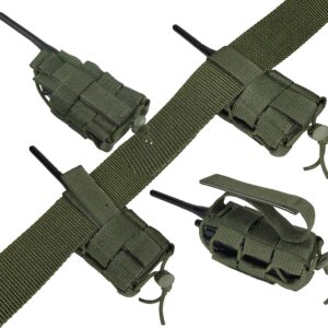 M.O.L.L.E pouch bag Radio Phone GPS tactical molle (Olive OD Green)