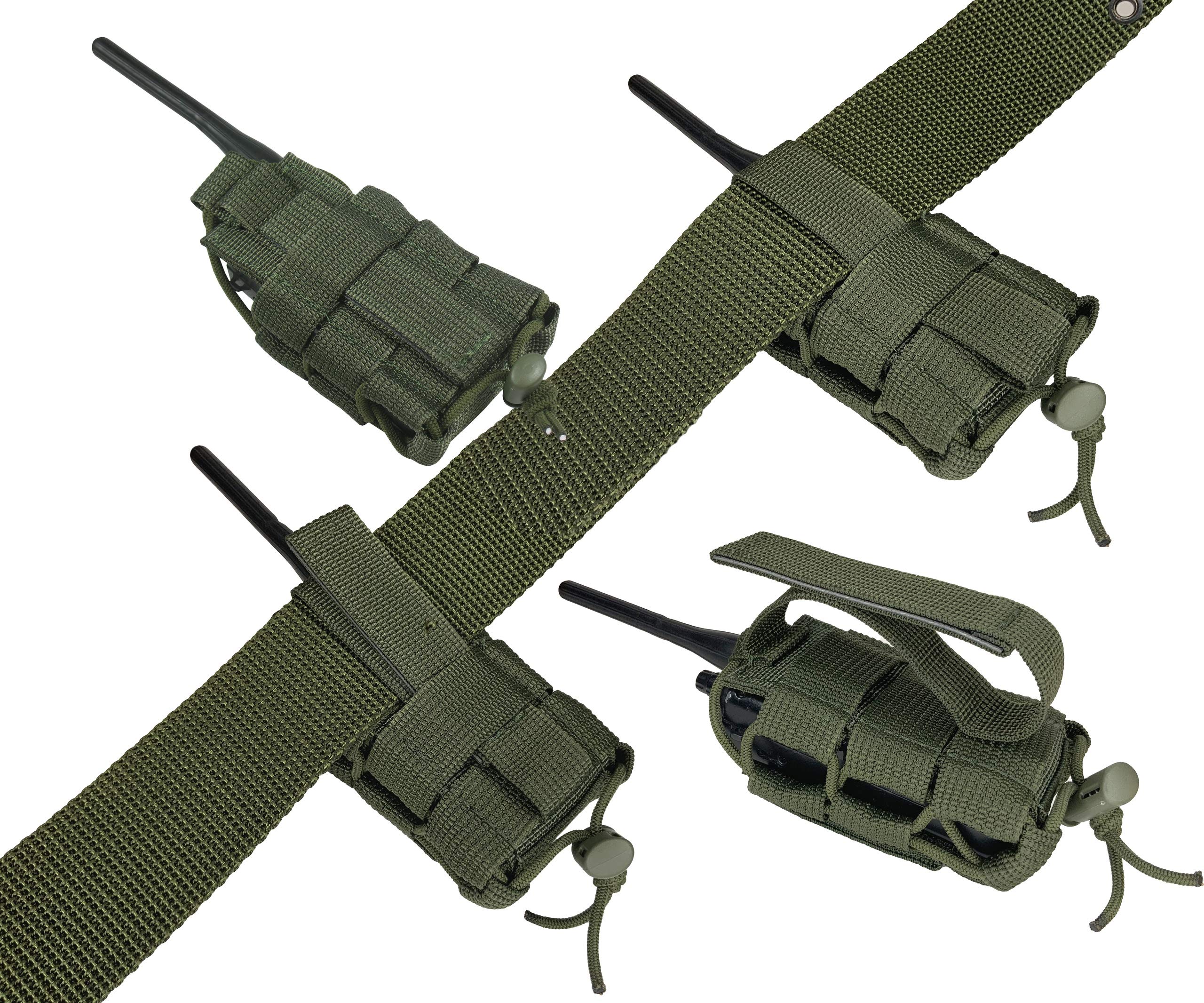 M.O.L.L.E pouch bag Radio Phone GPS tactical molle (Olive OD Green)