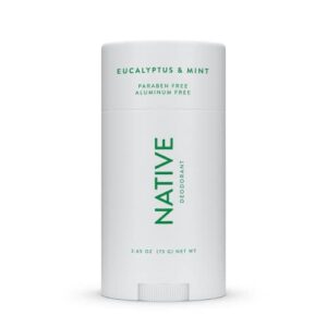 native deodorant contains naturally derived ingredients, 72 hour odor control | deodorant for women and men, aluminum free with baking soda, coconut oil and shea butter | eucalyptus & mint