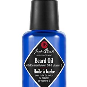 Jack Black Beard Oil for Men, 1 Fl Oz – Kalahari Melon Oil & Vitamin E – Hydrating Conditioning Oils, Softens Brittle & Dry Facial Hair, Beard Oil for Grooming