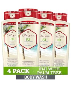 old spice men's body wash fiji with palm tree, 18 oz (pack of 4)