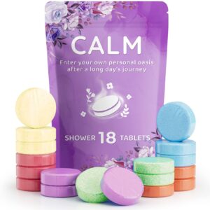 18 pack shower steamers - mother's day, birthday presents - shower bombs with lavender mint rose coco ocean grapefruit natural fragrance, self care & relaxation presents for women and men