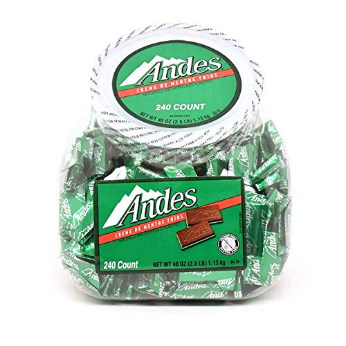 Andes Crème de Menthe Individually Wrapped, Thin Mints, 240 Count