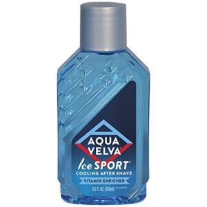 aqua velva cooling mens after shave, ice sport, vitamin e and pro vitamin b5, soothes, cools, and refreshes skin, 3.5 ounce