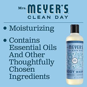 MRS. MEYER'S CLEAN DAY Moisturizing Body Wash For Women And Men, Biodegradable Shower Gel Formula Made With Essential Oils, Rain Water, 16 oz