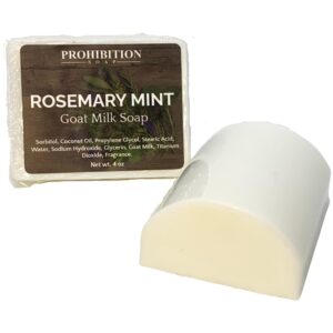 Prohibition Soap | Rosemary Mint | Goat Milk Soap Bar for Men or Women