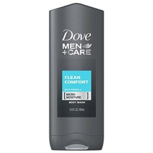 dove men + care body & face wash, clean comfort 13.50 oz (pack of 2)