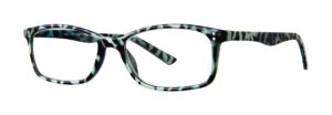 scojo new york gels manhattan reading glasses, handmade scratch resistant readers for women and men, mint licorice - 1.25x