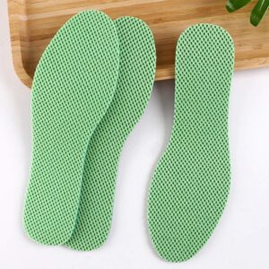 3 pairs mint deodorant insoles health light weight shoes pad absorb-sweat breathable mesh cloth sports insert men women (size : 43) (40)