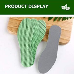 3 Pairs Mint Deodorant Insoles Health Light Weight Shoes Pad Absorb-Sweat Breathable Mesh Cloth Sports Insert Men Women (Size : 43) (40)