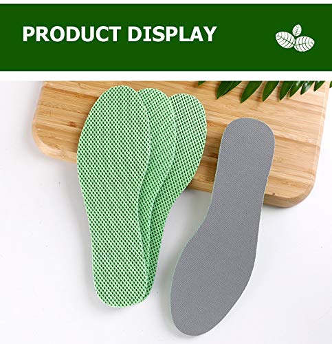 3 Pairs Mint Deodorant Insoles Health Light Weight Shoes Pad Absorb-Sweat Breathable Mesh Cloth Sports Insert Men Women (Size : 43) (40)