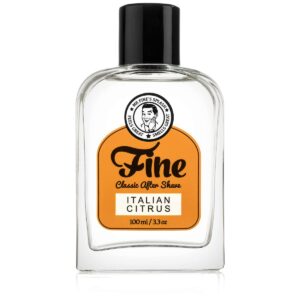 mr fine's italian citrus mens aftershave -a splash of classic barbershop aftershave for modern men - the wet shaver’s favorite