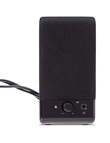 Amazon Basics Computer Speakers for Desktop or Laptop PC , USB-Powered, Black