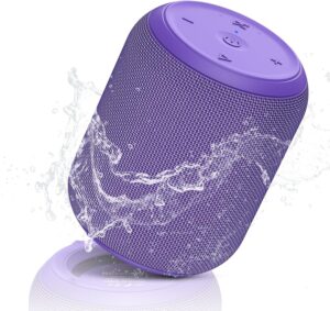 notabrick bluetooth speakers,portable wireless speaker with 15w stereo sound, ipx6 waterproof shower speaker, dual pairs, portable speaker for party beach camping