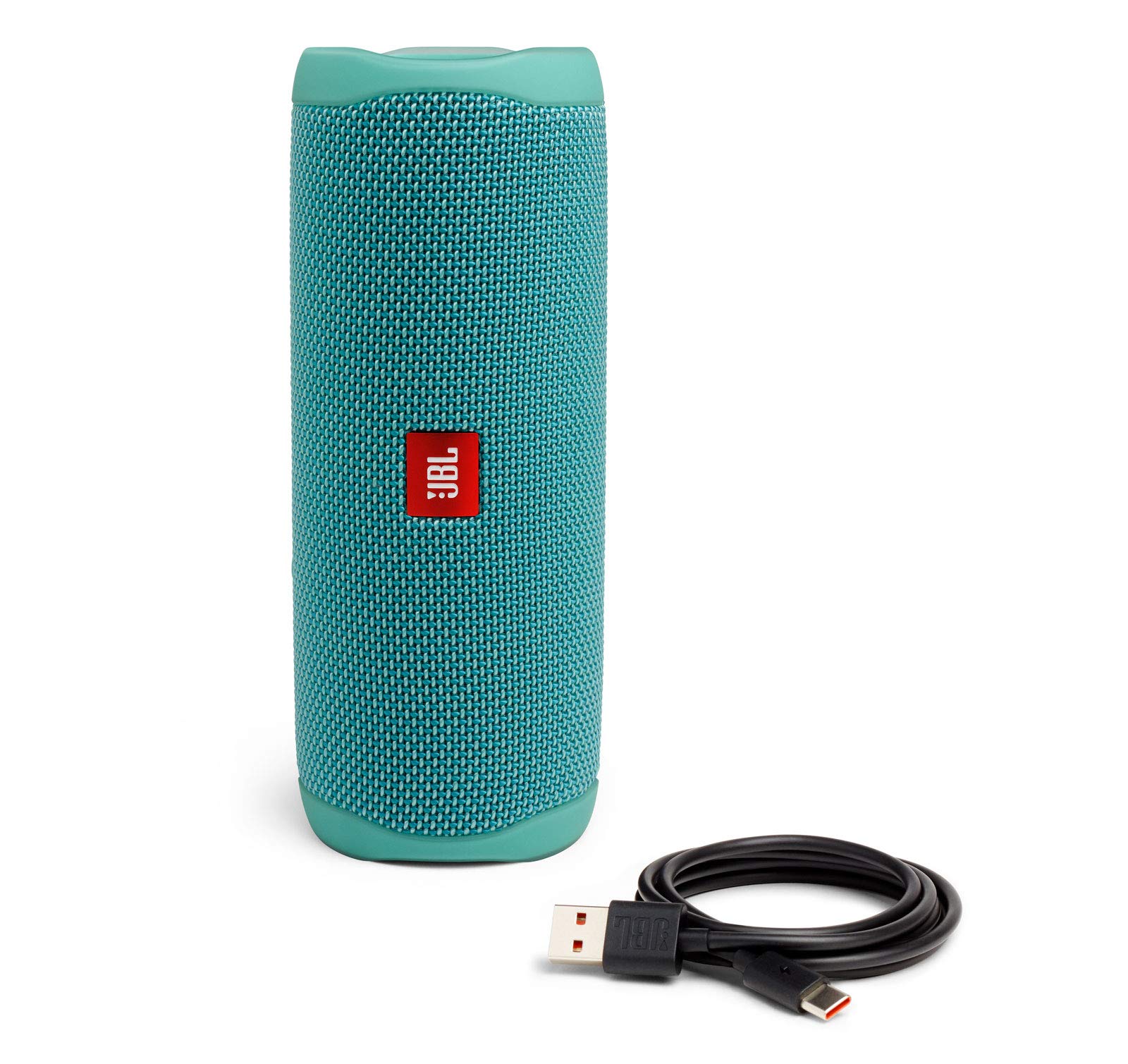 JBL Flip 5 Waterproof Portable Wireless Bluetooth Speaker Bundle with divvi! Protective Hardshell Case - Teal