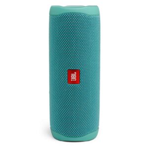 JBL Flip 5 Waterproof Portable Wireless Bluetooth Speaker Bundle with divvi! Protective Hardshell Case - Teal