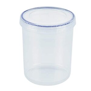 LocknLock Easy Essentials Twist Food Storage lids/Airtight containers, BPA Free, Tall-30.4oz Clear (Pack of 2)