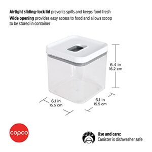 Copco Food and Organization Storage Container with Airtight Lid, 2.8-Quart, Clear