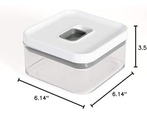 Copco Food and Organization Storage Container with Airtight Lid, 1.2-Quart, Clear