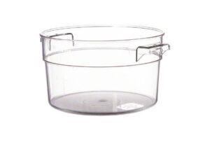 thunder group polycarbonate round food storage container, 2-quart, clear