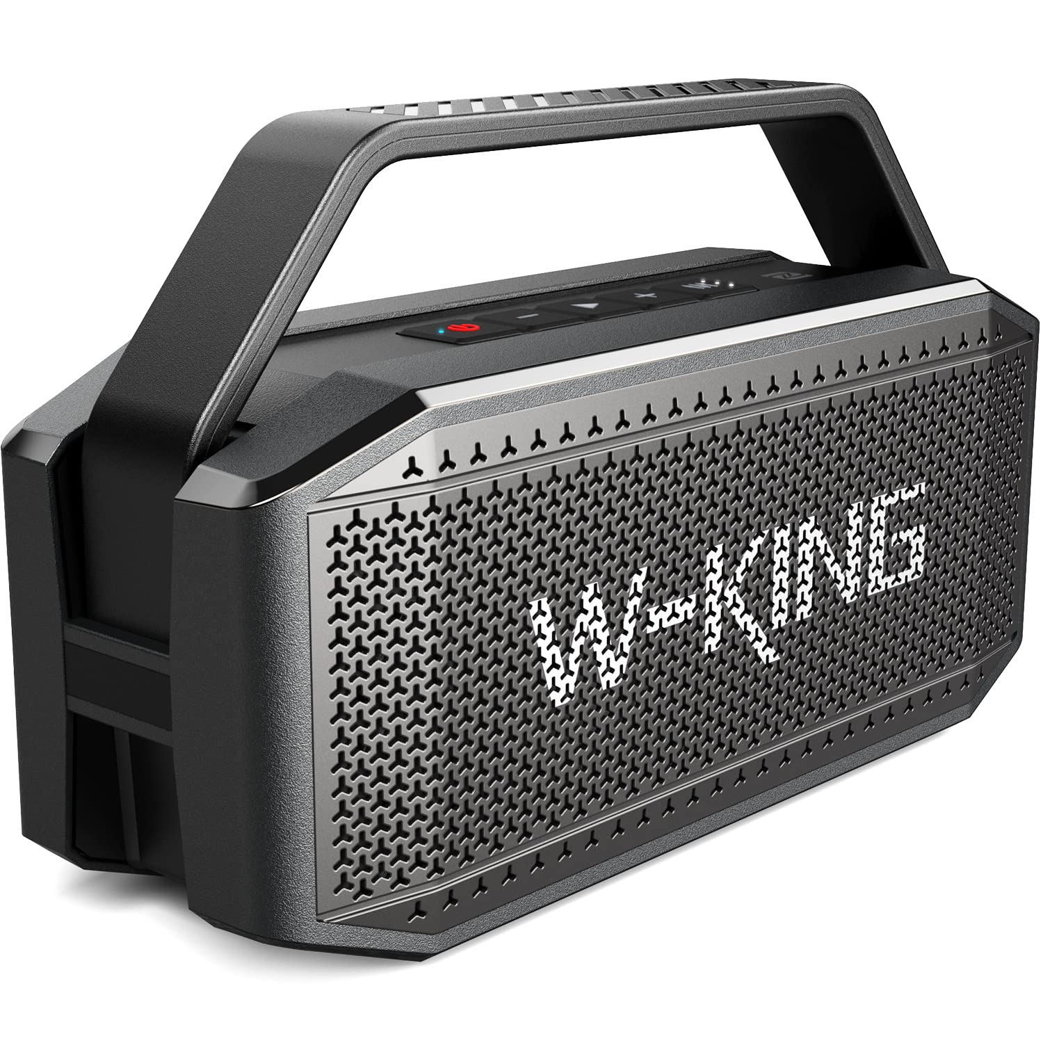 W-KING Portable Loud Bluetooth Speakers with Subwoofer, 60W(100W Peak) Outdoor Speakers Bluetooth Wireless Waterproof Speaker, Deep Bass/V5.0/40H Play/Power Bank/TF Card/AUX/EQ, Large for Party