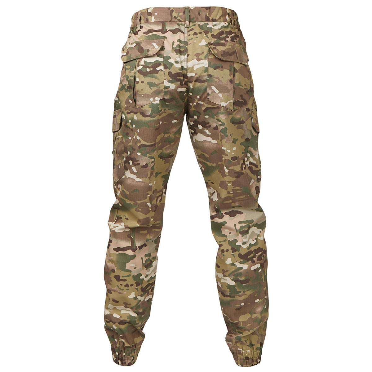 NAVEKULL Men's Camouflage Tactical Pants Waterproof Lightweight Ripstop Outdoor Hiking Tapered Cargo Pants