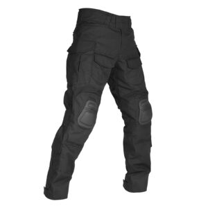 g3 combat pants with knee pads tactical military trousers hunting camo pants for men rip-stop airsoft gear (black, 34)