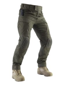 zapt combat pants men's airsoft paintball tactical pants with knee pads hunting camouflage military trousers (ranger green, xl)