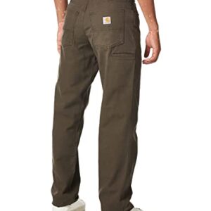 Carhartt Men's Rugged Flex Rigby Five Pocket -Pant, Dark Coffee, 34W X 32L