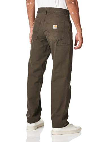 Carhartt Men's Rugged Flex Rigby Five Pocket -Pant, Dark Coffee, 34W X 32L