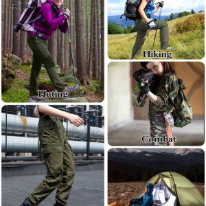 XNMAYA Cargo Pants for Women, Military Army Camo Combat Trousers,Work Camping Hiking Casual Pants with Pockets