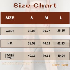 Zucige Women High Waisted Cargo Pants Y2K Baggy Stretchy Wide Leg Loose Fit Combat Military Trouser with Pocket Khaki L