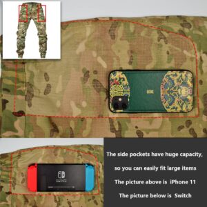 MEGE KNIGHT Men's Outdoor Hiking Pants, Tactical Pants Lightweight Casual Work Ripstop Cargo Pants for Men with Pockets MC