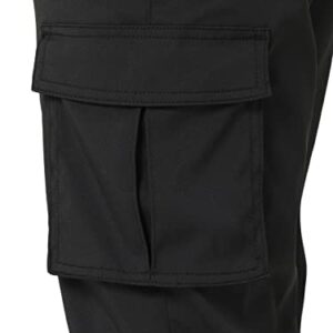 Lee Men's Extreme Motion Synthetic Cargo Pant, Black, 40W x 32L