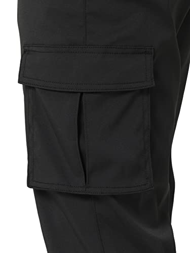 Lee Men's Extreme Motion Synthetic Cargo Pant, Black, 40W x 32L