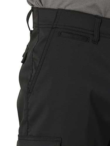 Lee Men's Extreme Motion Synthetic Cargo Pant, Black, 40W x 32L