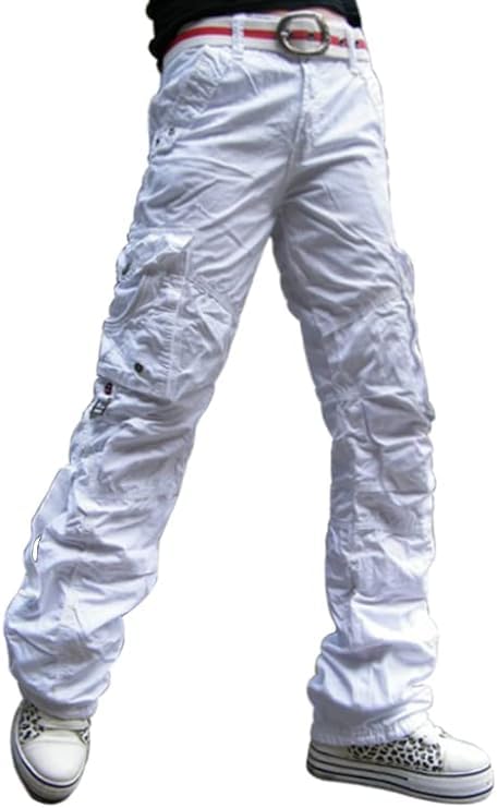 SKYLINEWEARS Women’s 100% Cotton Tactical Pant Camping Hiking Army Cargo Combat Trouser Multi Pockets Utility Work Pants White XXL