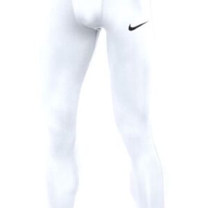 Nike Mens Pro Full Length Training Tight (Small, White)