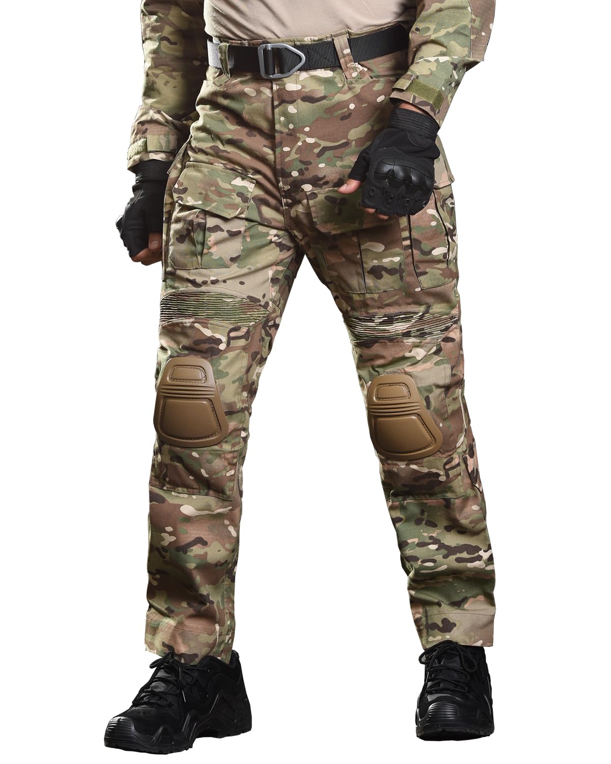 G3 Combat Pant with Knee Pads Tactical Pants Airsoft Multicam Camo Clothes Rip-Stop Paintball Hunting Trousers (Cp)