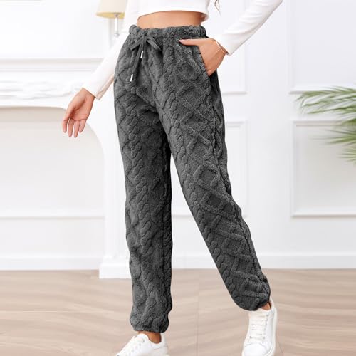 Clearance Women 6 Pockets High Waisted Cargo Pants Wide Leg Casual Pants Combat Military Trouser