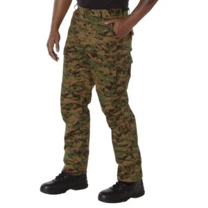 rothco 8675 ultra forcetm bdu pant - woodland digital, large-regular (35-39" w x 29 1/2-32 1/2" l)