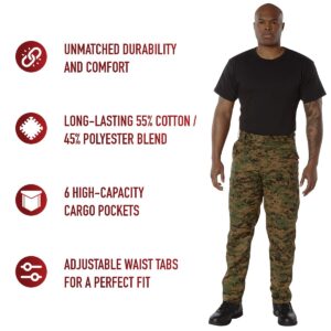 Rothco 8675 ULTRA FORCETM BDU PANT - WOODLAND DIGITAL, Large-Regular (35-39" W X 29 1/2-32 1/2" L)