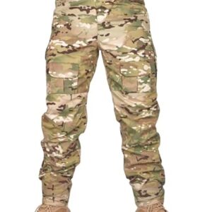 TRGPSG Men's Hiking Pants, Outdoor Lightweight Travel Pants Cargo Pants Work Pants for Men WG4F CP Camo 34